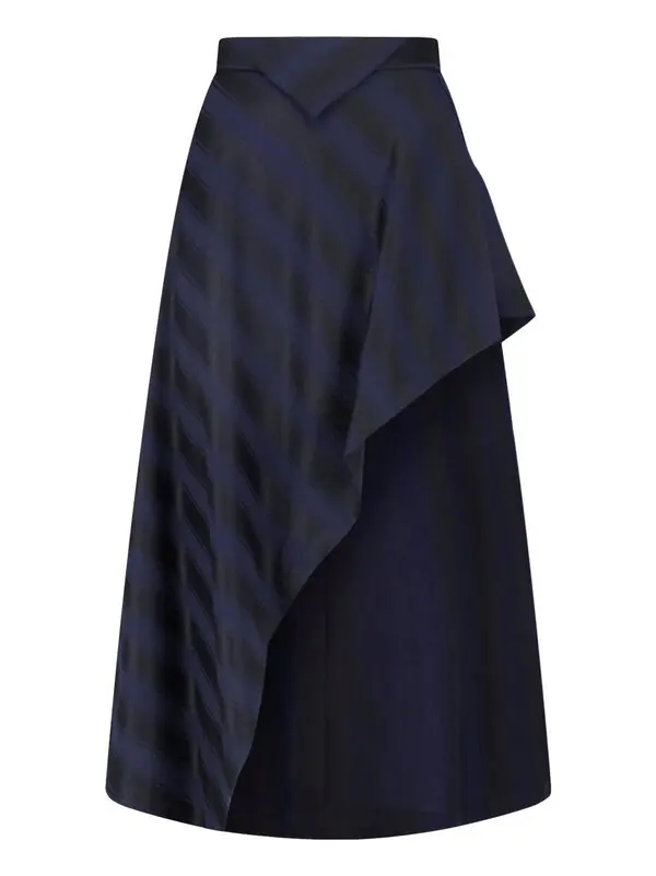 VIVIENNE WESTWOOD Virgin Wool Midi Skirt - Blue