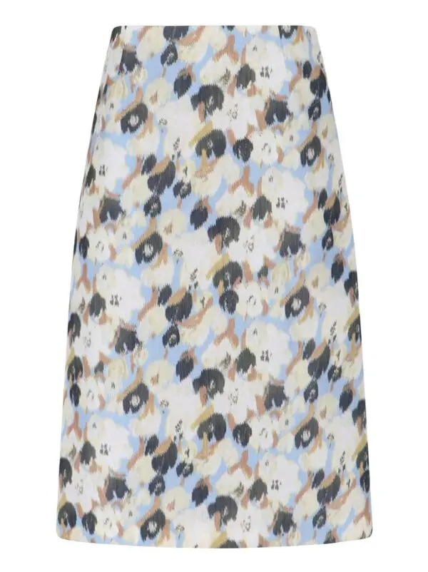 Marni Printed Midi Skirt - Multi