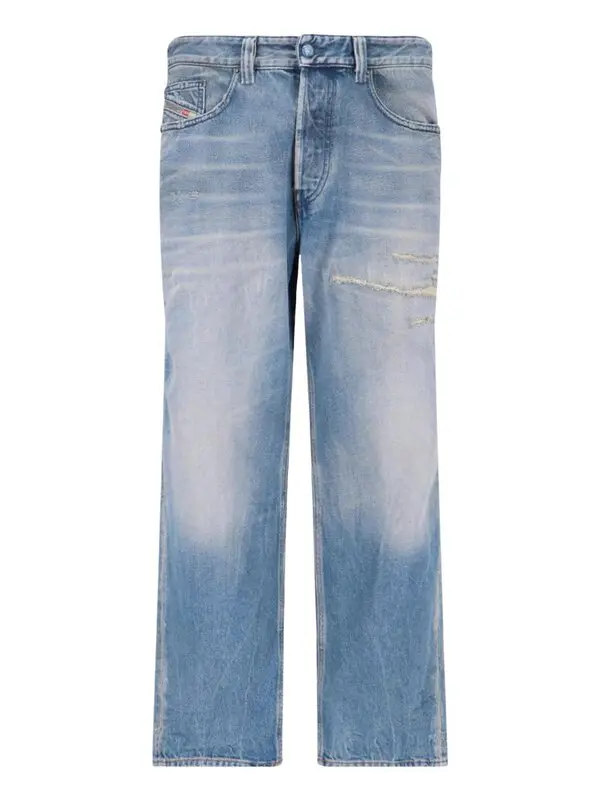 DIESEL® Straight Jeans "2024 D-macs 09n30 - Blue
