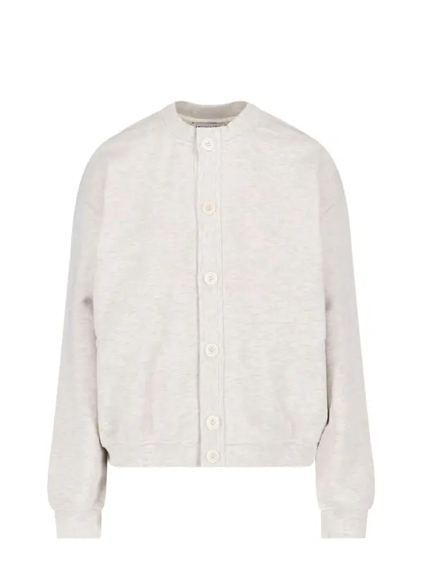 LOW CLASSIC Button Sweatshirt - Gray