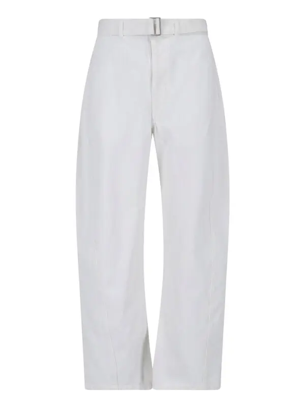 LEMAIRE Rounded Twisted Pants - White