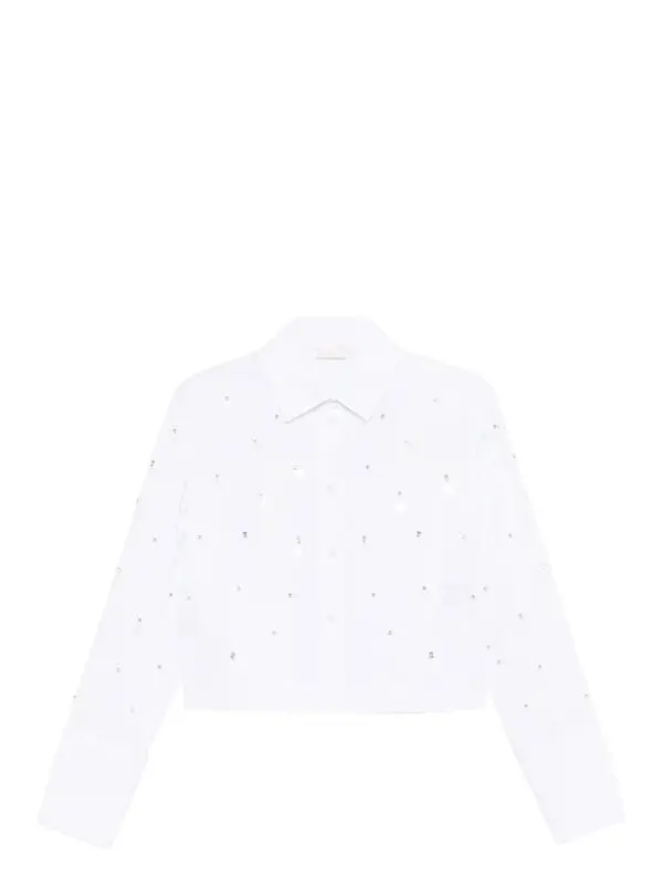 Liu Jo Embellished Logo Shirt - White