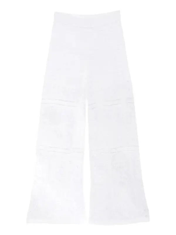 D.exterior Elasticated-waistband Trousers - White