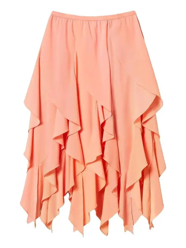 TWINSET Ruffled Skirt - Orange