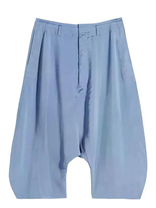 LEMAIRE Pleated Bermuda Shorts - Blue