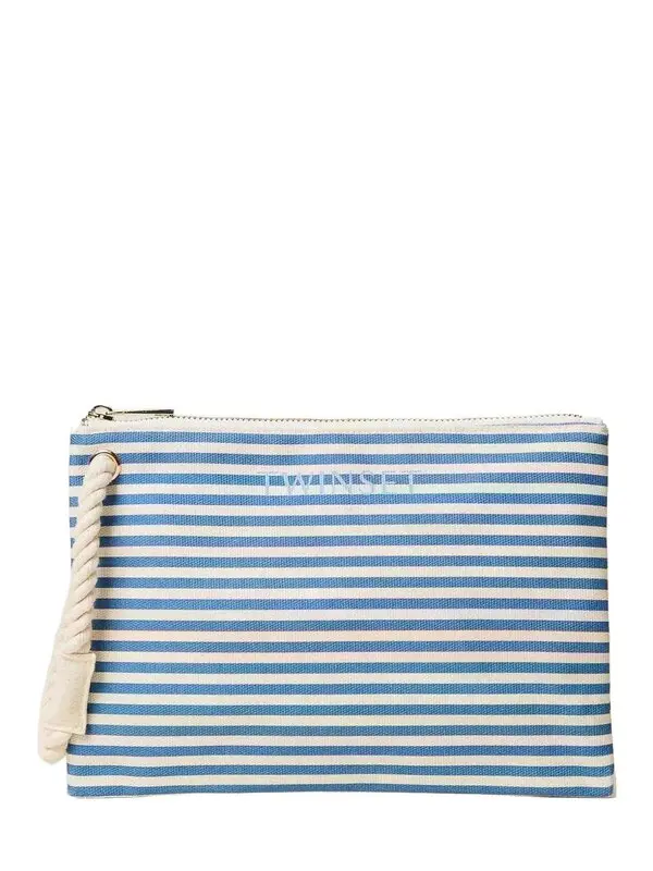 TWINSET Striped Purse With Rope Handle - Blue