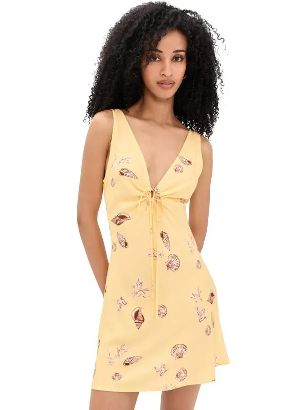 Minkpink Marisol Keyhole Mini Dress - Butter Seashells