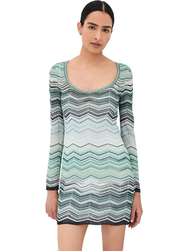 Missoni Sequin Mini Dress - Turquoise Tones