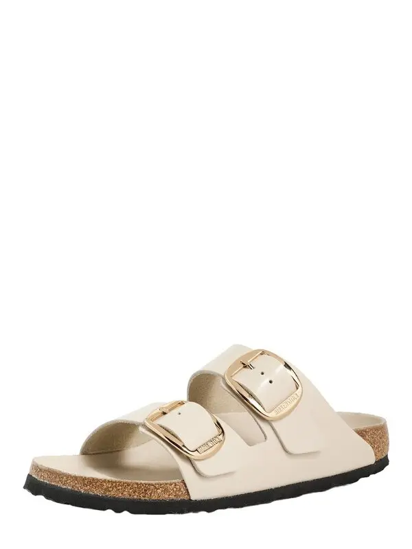BIRKENSTOCK Arizona Big Buckle High Shine Sandals - Oyster