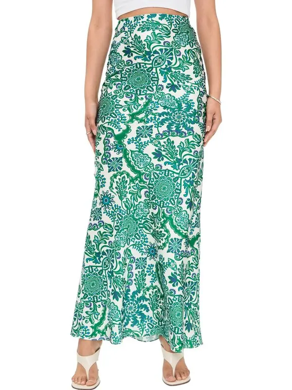 Misa Sierra Maxi Skirt - Reflective Botanical