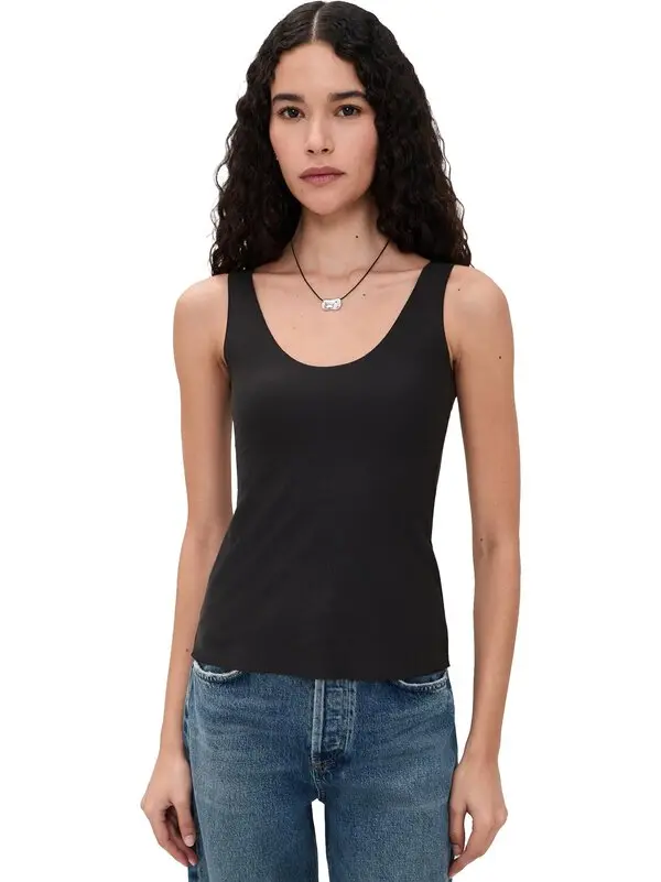 Commando Cotton Tank - Black