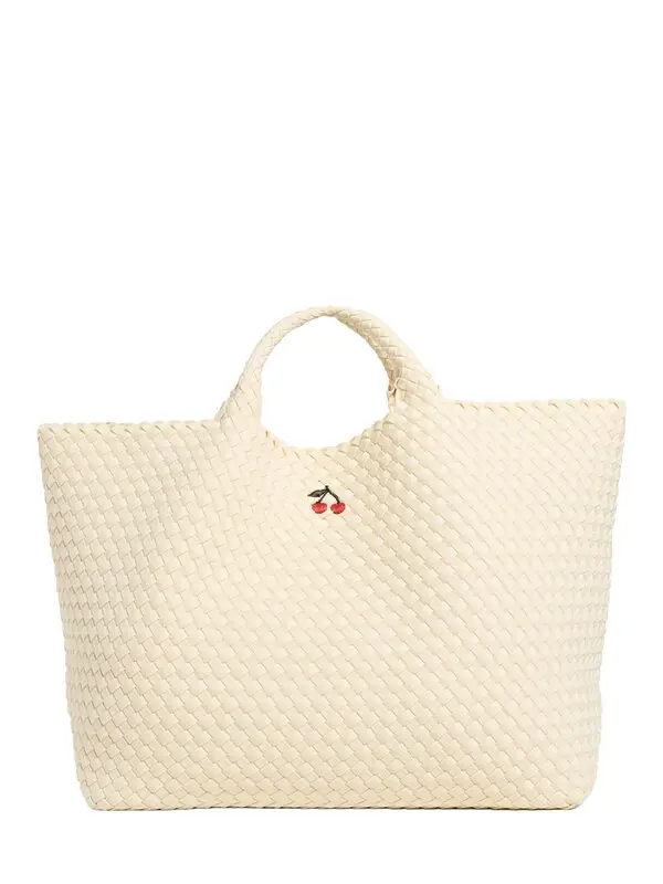 NAGHEDI St Barths Large Tote - Salt (cherry)
