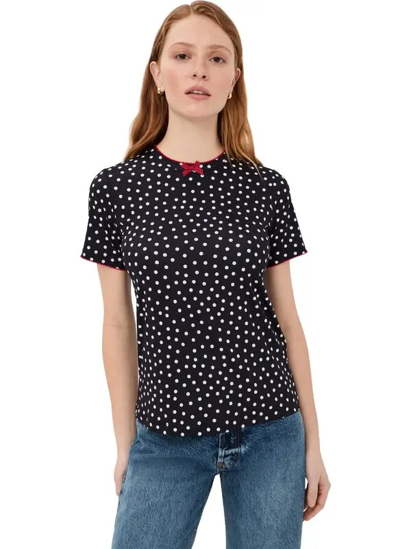 CARO EDITIONS Polka-dot T-shirt - Black/white Dots