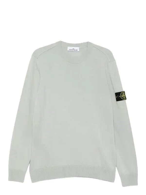 Stone Island Logo-patch Sweater - Grey