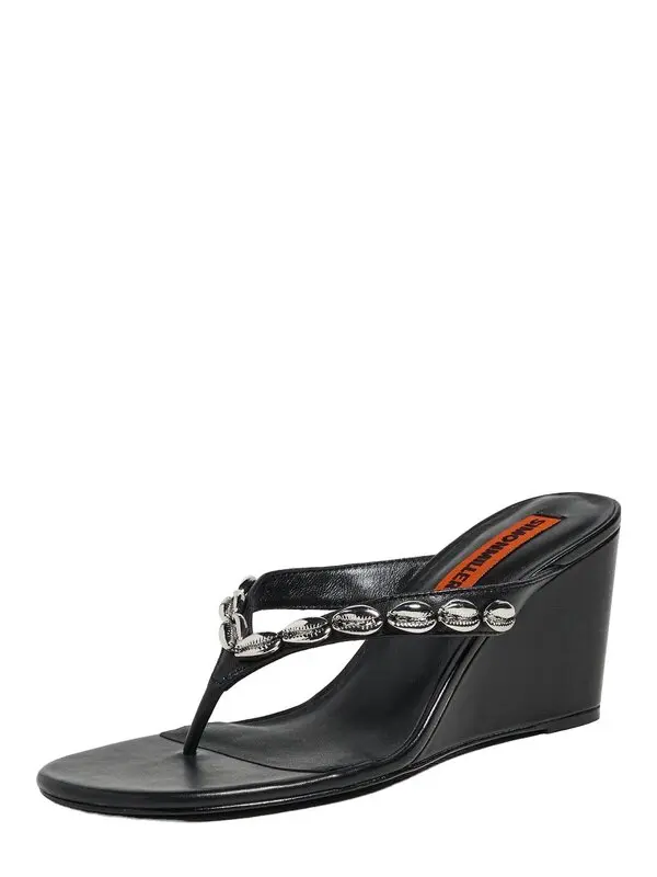 SIMONMILLER Soleil Wedges - Black/silver