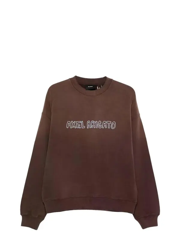 Axel Arigato Logo-detail Sweatshirt - Brown