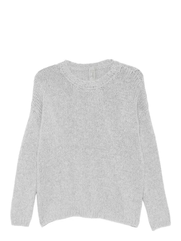 PRIVATE 0204 Crew-neck Knitted Jumper - Grey