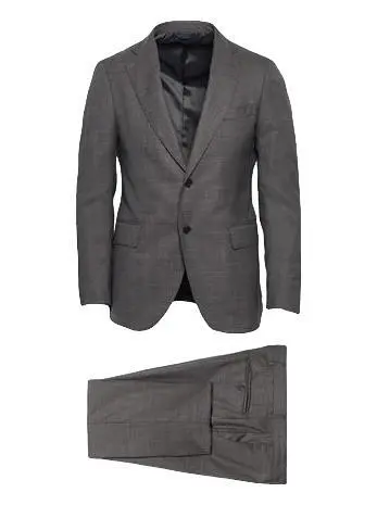 TOMBOLINI Suit Charcoal Size Wool - Grey