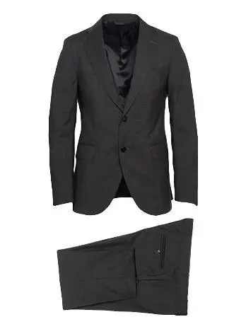 TOMBOLINI Suit Charcoal Size Wool - Grey