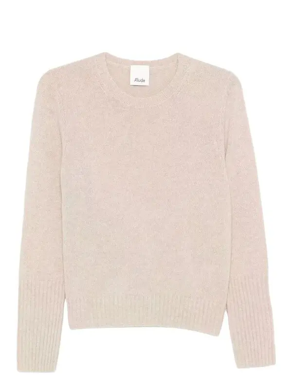 ALLUDE Round-neck Sweater - Neutrals