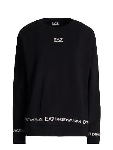 EA7 Crewneck Sweatshirt With Logo - Black