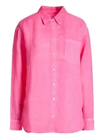 120% Lino Linen Shirt - Pink