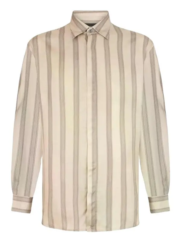Emporio Armani Striped Shirt - Neutrals