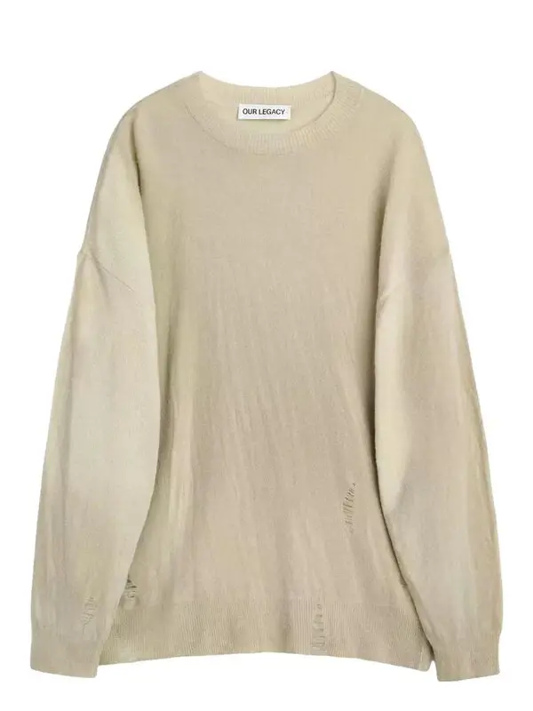 Our Legacy Distressed Wool Sweater - Neutrals