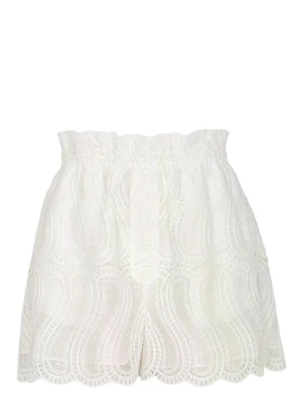 Raquel Diniz Bahia Lace Shorts - White