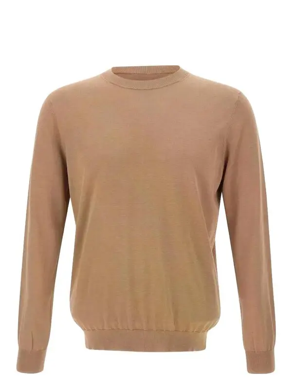 KANGRA Ribbed Long Sleeve Sweater - Neutrals