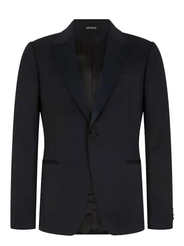 Zegna Single-breasted Blazer - Blue