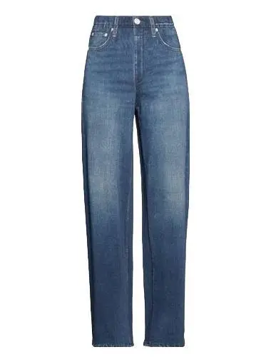 Rag & Bone Miramar Wide Leg Denim-jersey Jeans - Blue