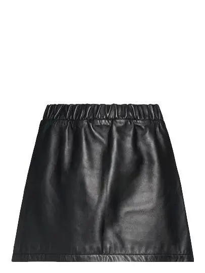 Bolongaro Trevor Flared Sheepskin Mini Skirt - Black