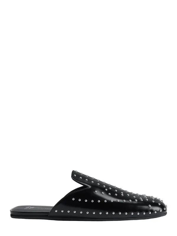 GIUSEPPE ZANOTTI Aristotele Studded Sabots - Black