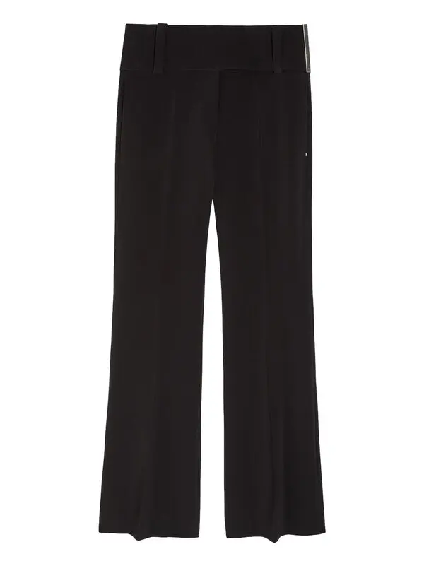 Sportmax Flared-leg Trousers - Black