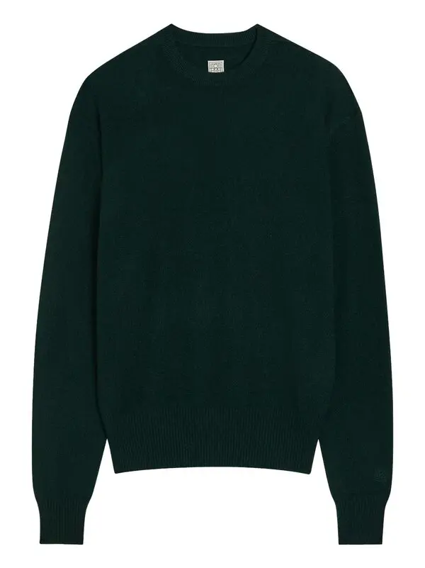 TOTEME Classic Crew-neck Cashmere Knit - Dark Green