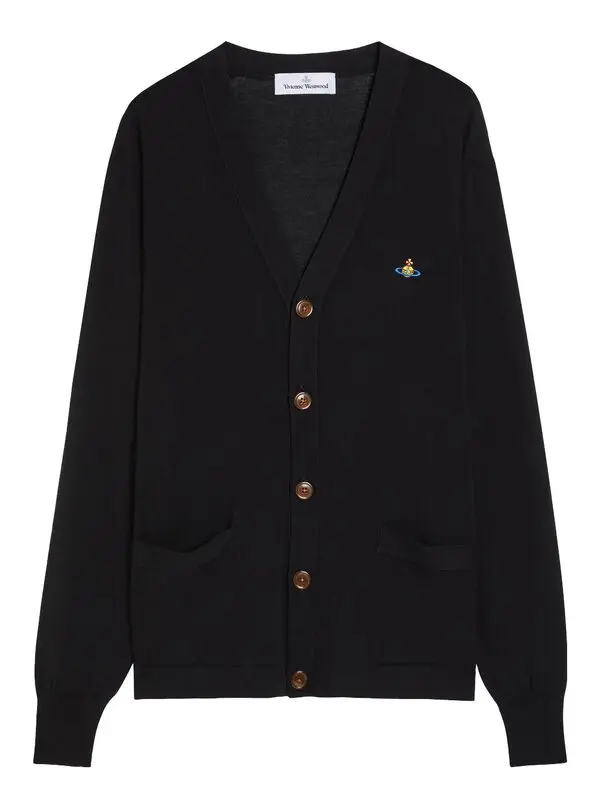 VIVIENNE WESTWOOD Alex Cotton Cardigan - Black