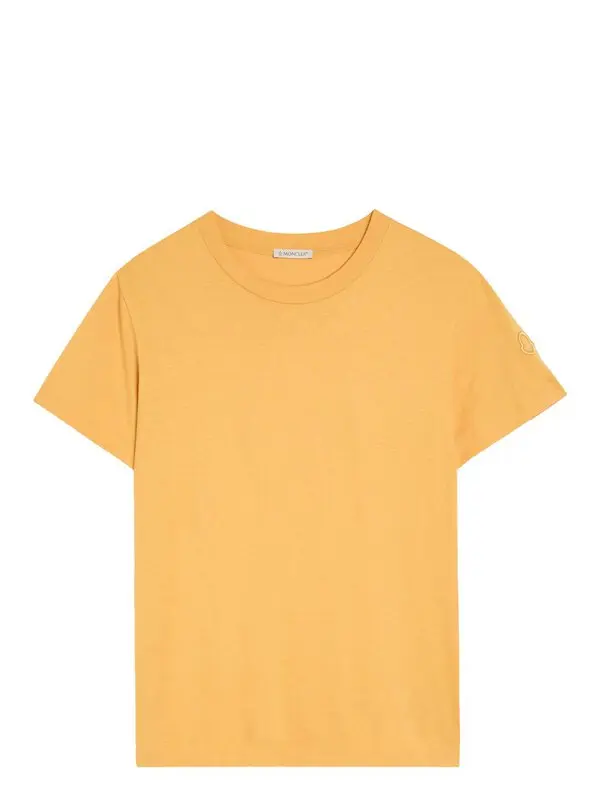 Moncler Cotton T-shirt - Yellow