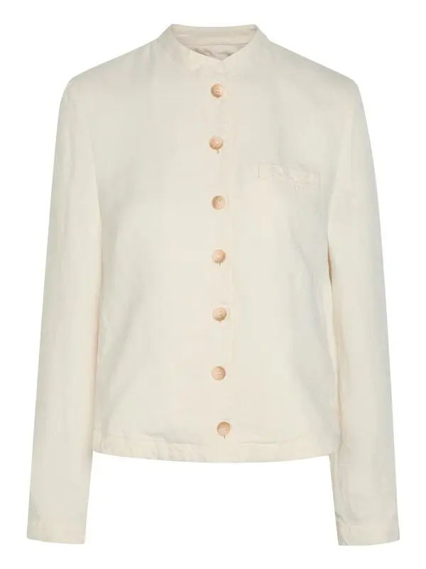 Emporio Armani Woven Jacket - Cream