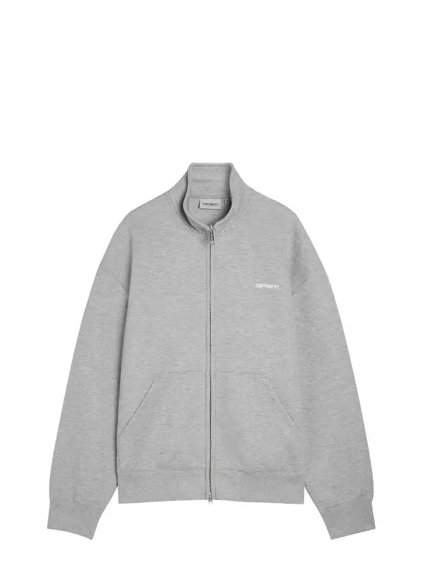 Carhartt Work In Progress Alda Logo-embroidery Cotton-blend Sweatshirt - Grey