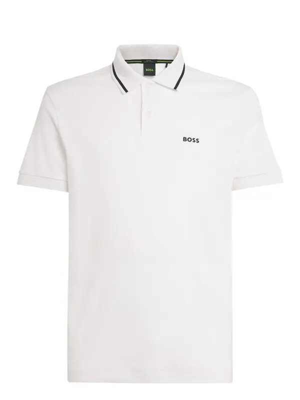 BOSS Pima Cotton Polo Shirt - White
