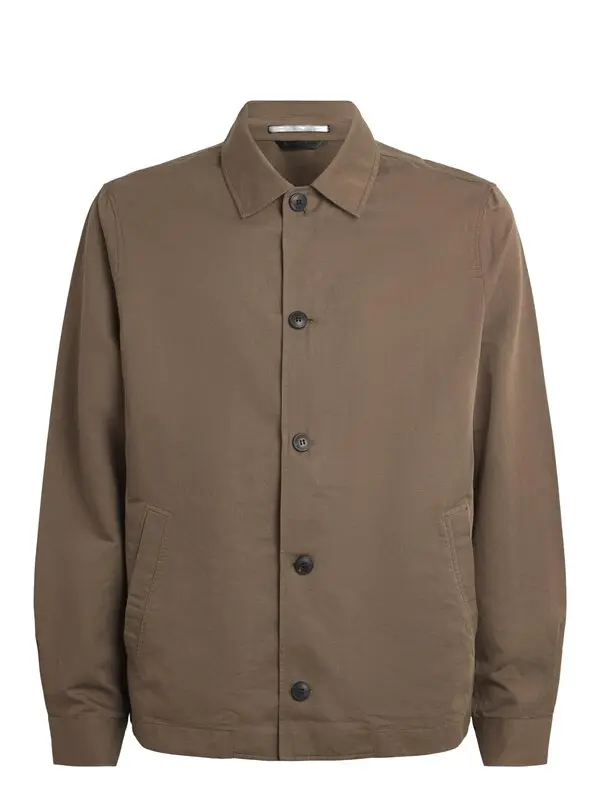 Sunspel Cotton-linen Field Jacket - Brown