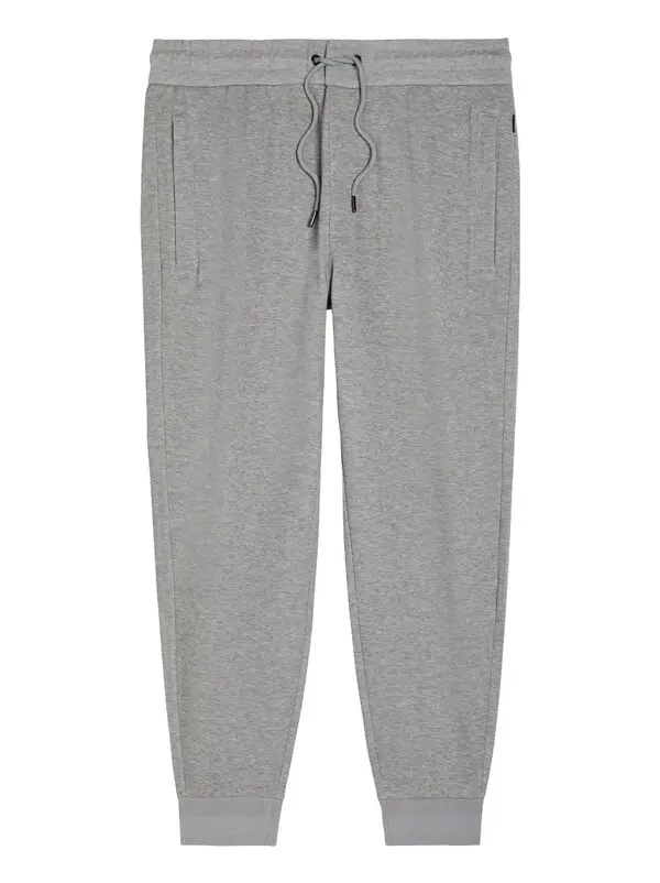 BOSS Slim-leg Cotton-blend Sweatpants - Light Grey