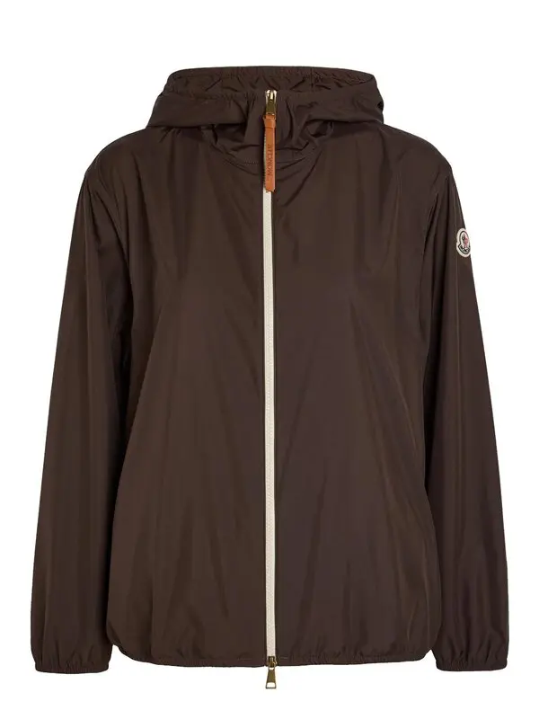 Moncler Fegeos Hooded Shell Jacket - Brown