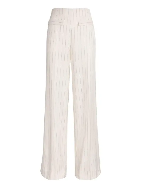 Sandro Striped Trousers - Beige