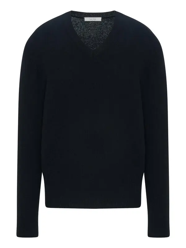 THE ROW Numi Baby Goat Cashmere Sweater - Black