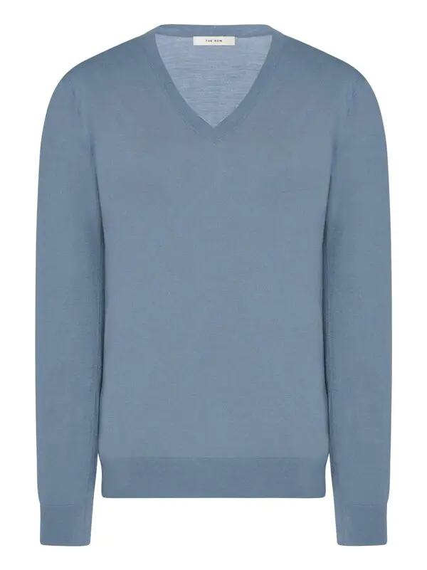 THE ROW Naius Sheep Wool Sweater - Blue