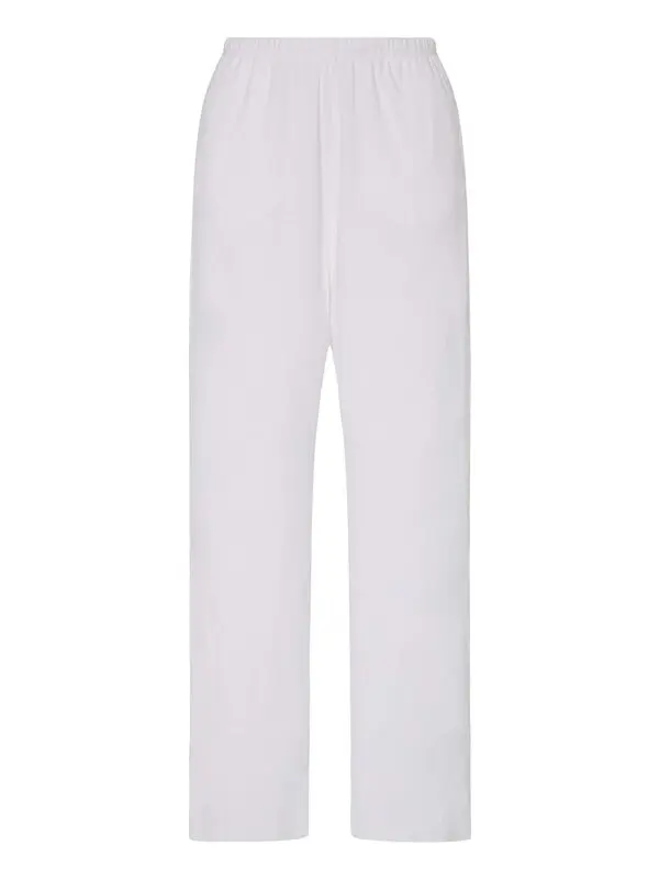 THE ROW Kohana Cotton Trousers - White