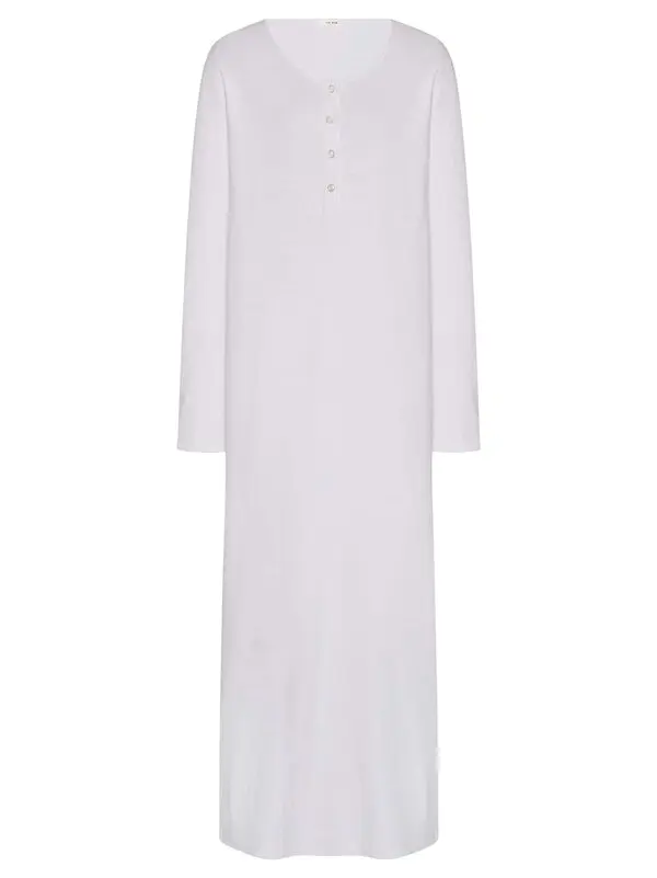 THE ROW Latoya Cotton Midi Dress - White