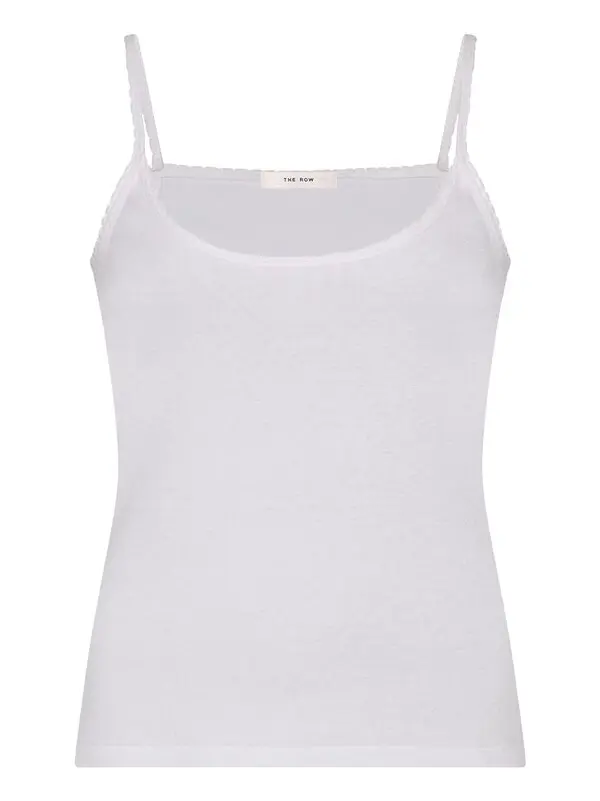THE ROW Denzel Cotton Cami Top - White